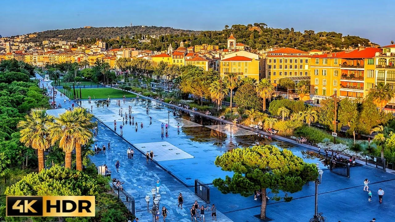 Nice 🇨🇵 France - Downtown Walking Tour (4k Ultra HD 60 fps) - YouTube