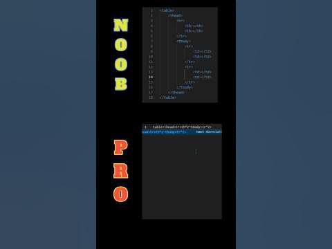#tabla create shortcut .#html #noob #vs #pro #shortcut #vscode #tutorial #trending #art - YouTube