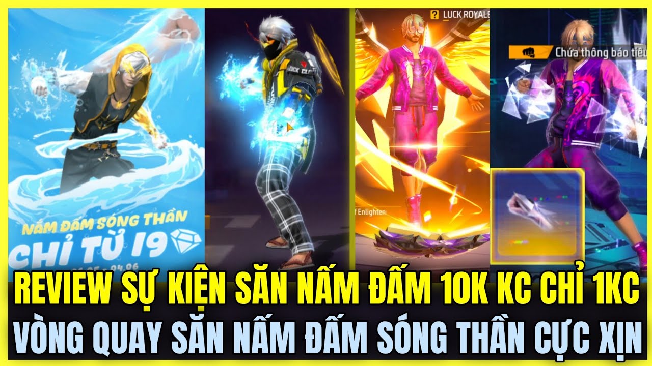 Free Fire| REVIEW SỰ KIỆN SĂN SKIN 10K KC CHỈ 1K KC SIÊU RẺ, VÒNG QUAY ...