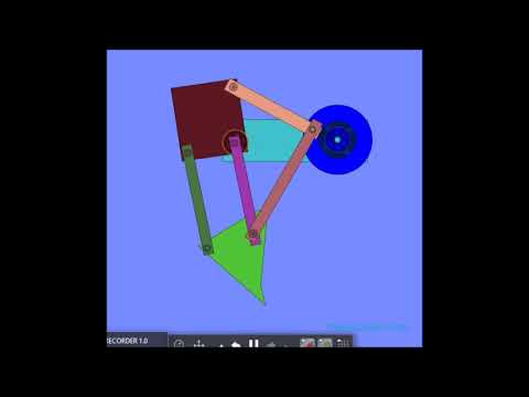 Jansen Strandbeest Linkage Simulation Using Algodoo - YouTube