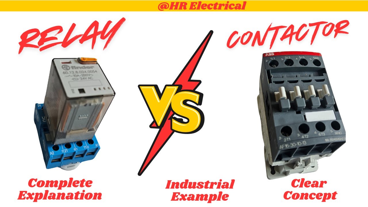 Difference between relay and contactor | relay vs contactor for ...