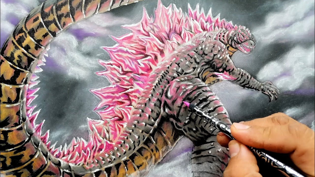 COMO DIBUJAR A GODZILLA DE LA PELICULA GODZILLA X KONG NEW EMPIRE ...