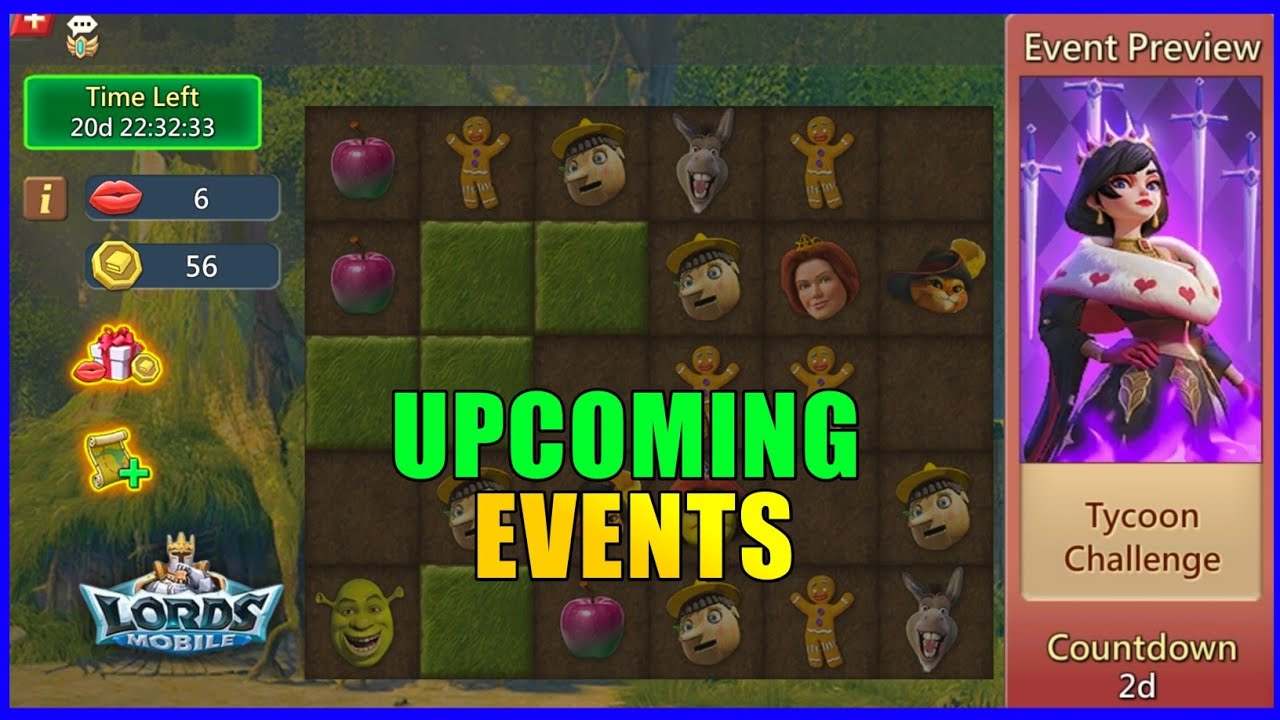 Lords mobile Shrek's Search For Fiona Upcoming Event And Leader Skins ...