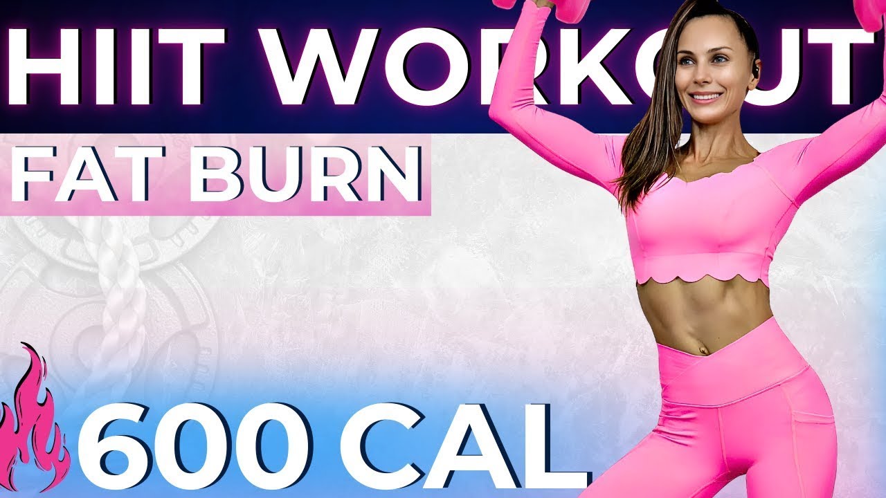 60 min Ultimate Fat Burning HIIT Workout with Light Weights Abs Sculpt ...