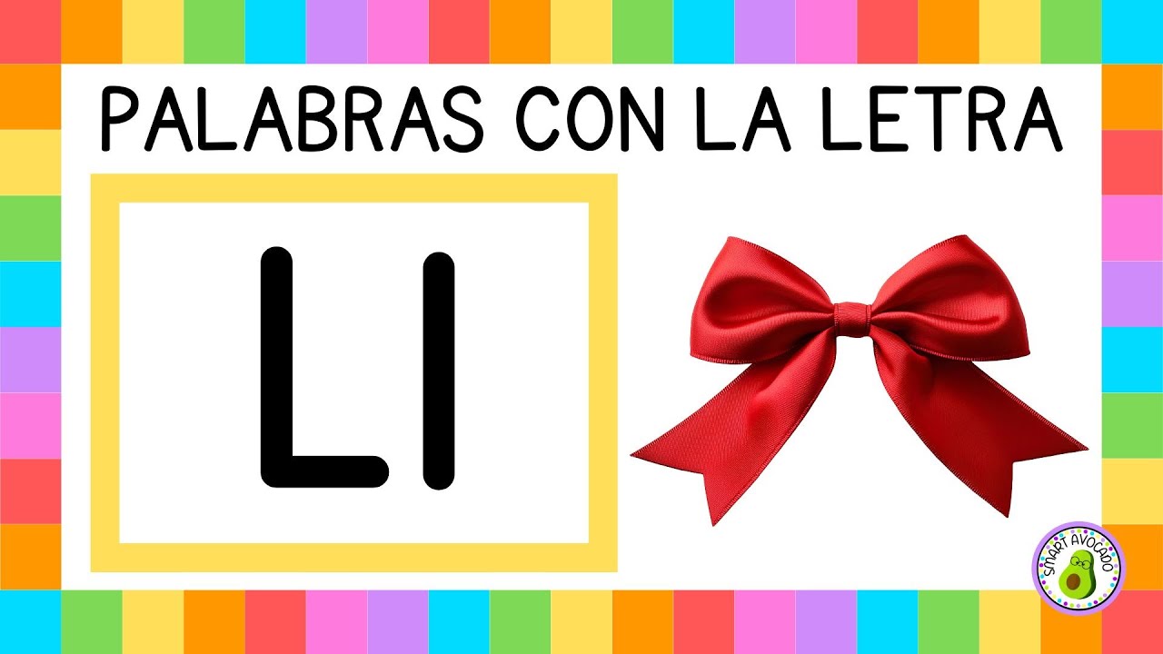 Palabras con la L, La Letra L del Alfabeto en Español - YouTube
