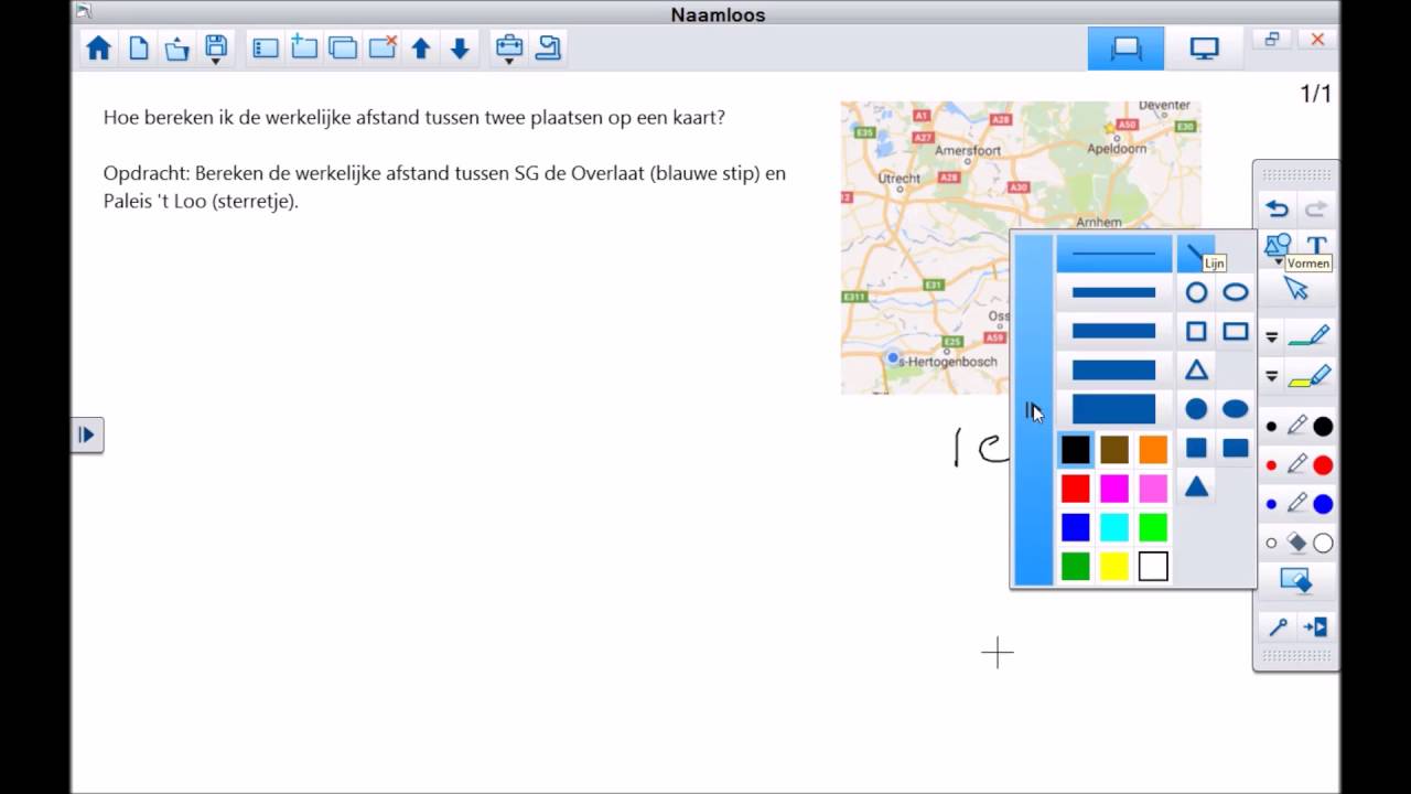 Wiskunde: Hoe bereken ik de werkelijke afstand tussen twee plaatsen op ...