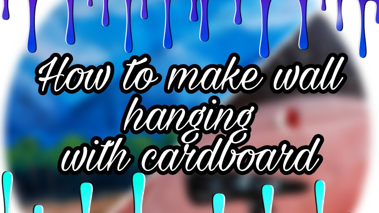 How to draw Wall hanging painting on cardboard 🔥🔥 - YouTube