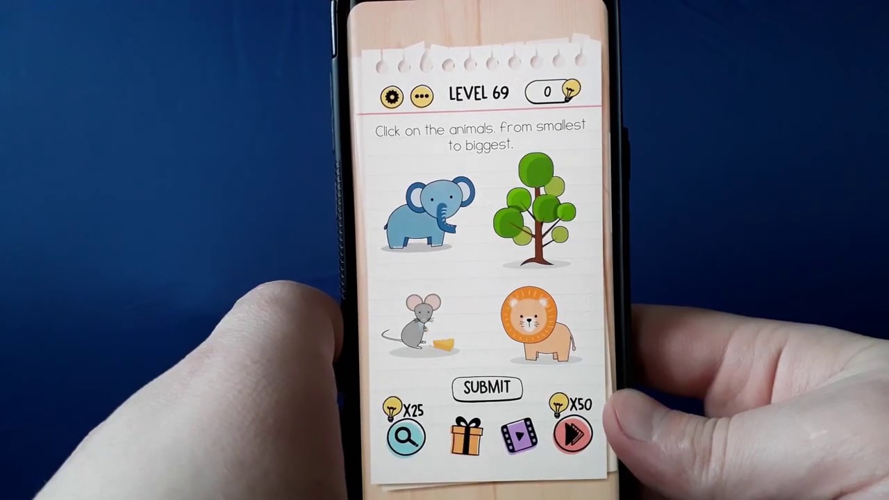 Brain Test Click on the animals from smallest to biggest - YouTube