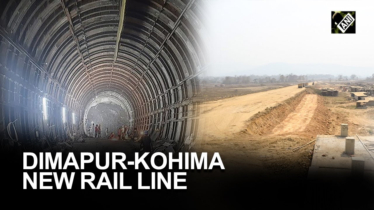 Construction work at Dimapur-Kohima new rail line in full swing - YouTube