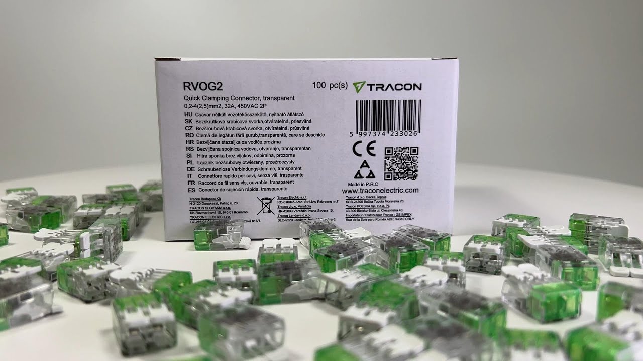 Tracon 2-es vezeték összekötő nyitható 0,2-4(2,5)mm2 RVOG2 - YouTube