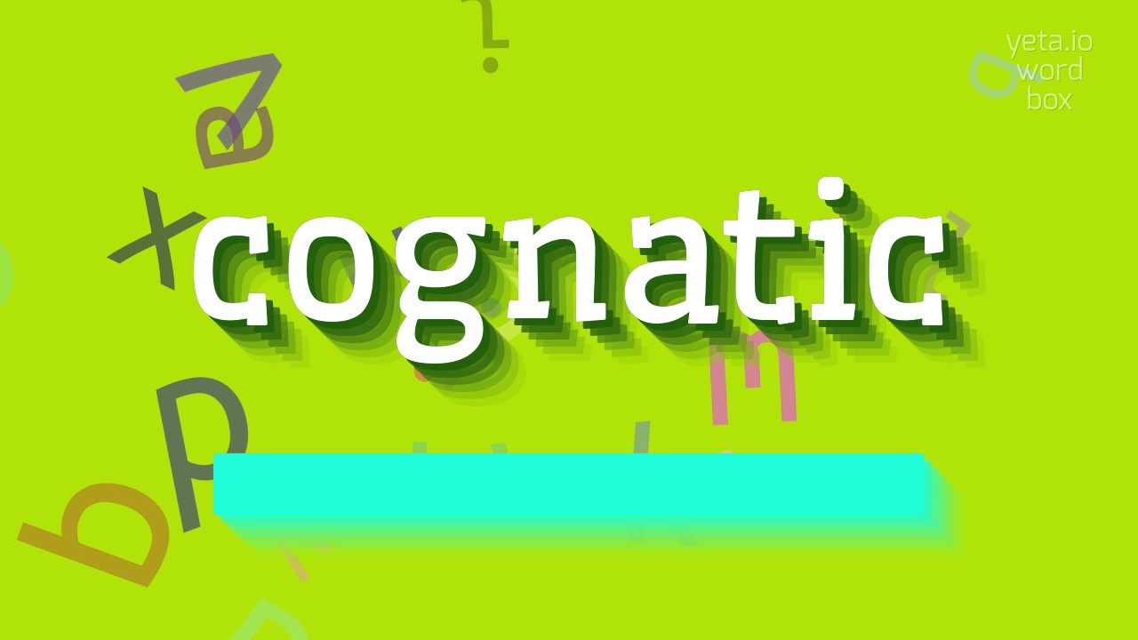 How to say "cognatic"! (High Quality Voices) - YouTube