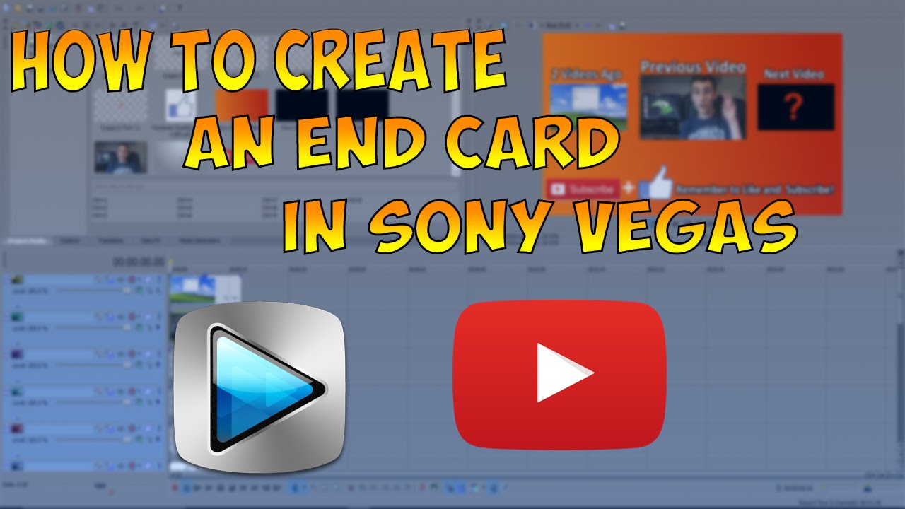 How to Make an End Card in Sony Vegas - YouTube