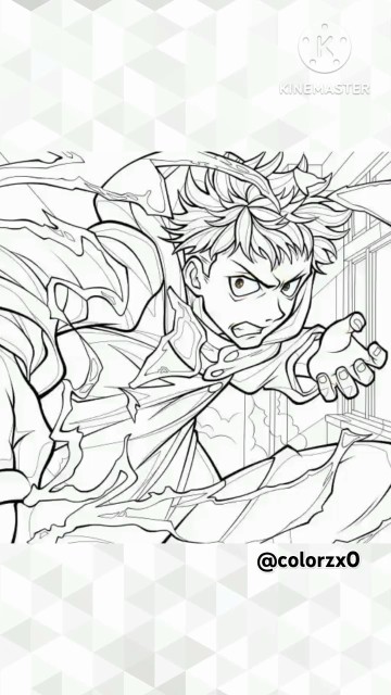Coloring Yuji Itadore - JUJUTSU KAISEN #coloring #anime #jjk - YouTube