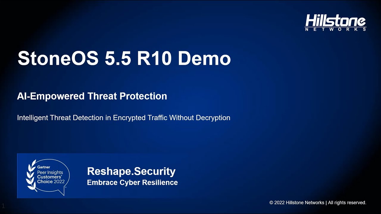 Hillstone Networks StoneOS 5.5 R10 Demo: Intelligent Threat Detection ...