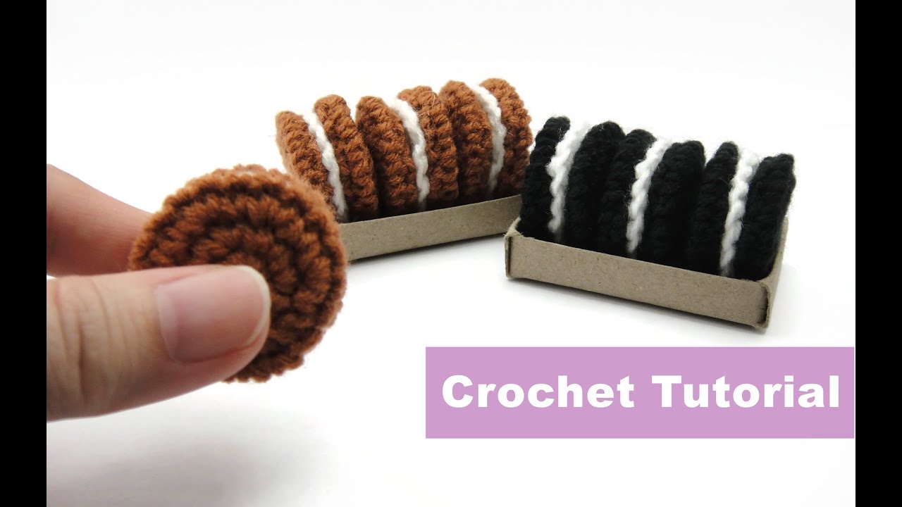 Easy Crochet Amigurumi Tutorial - Cookies Biscuit - YouTube
