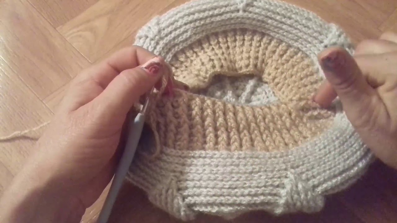 Fular guler, crosetat cu frunze. Part. 1 - YouTube