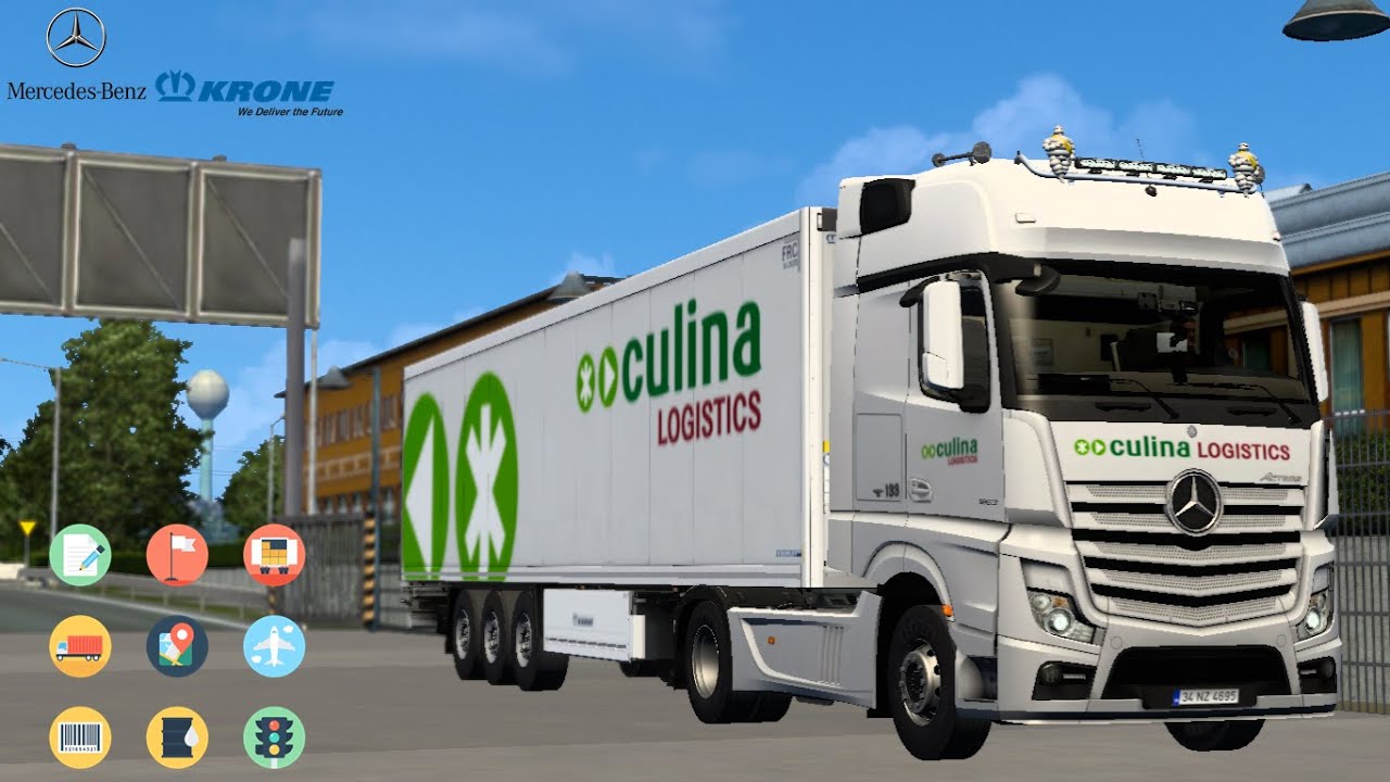 Ets2 ACTROS MP4 - CULİNA Logistik #vlog #roleplay - YouTube