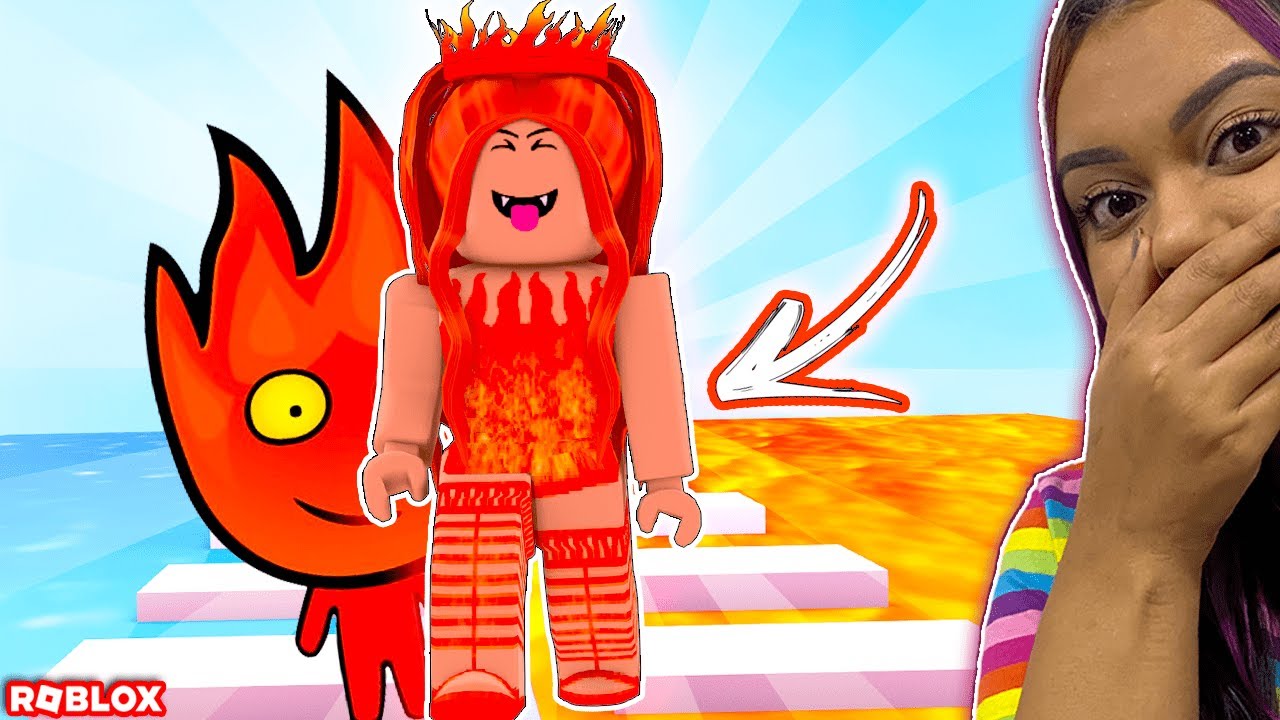 VIREI FOGO NESSE OBBY DO ROBLOX! (Fireboy e Watergirl) - YouTube