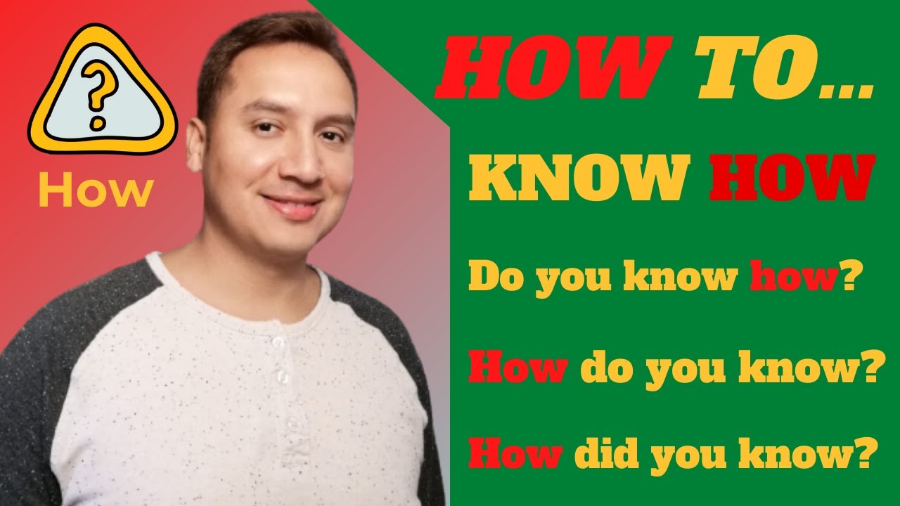 Conoce los diferentes usos de HOW en Inglés - YouTube