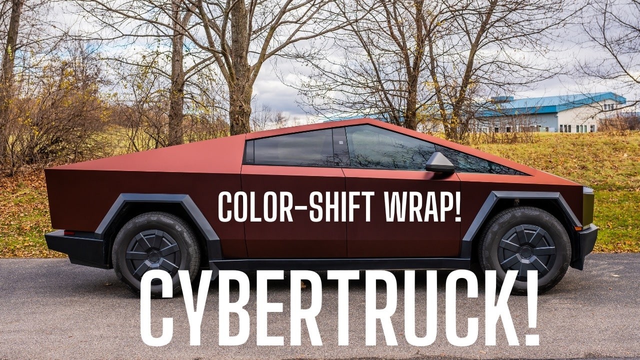 Cybertruck COLOR-SHIFT WRAP Install | Wrap + Tinting + Ceramic Coat ...