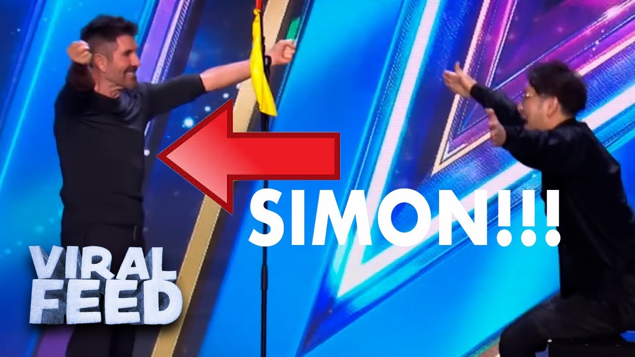 Simon Gets On Stage To Help Contestant Burst A Balloon By FARTING ...