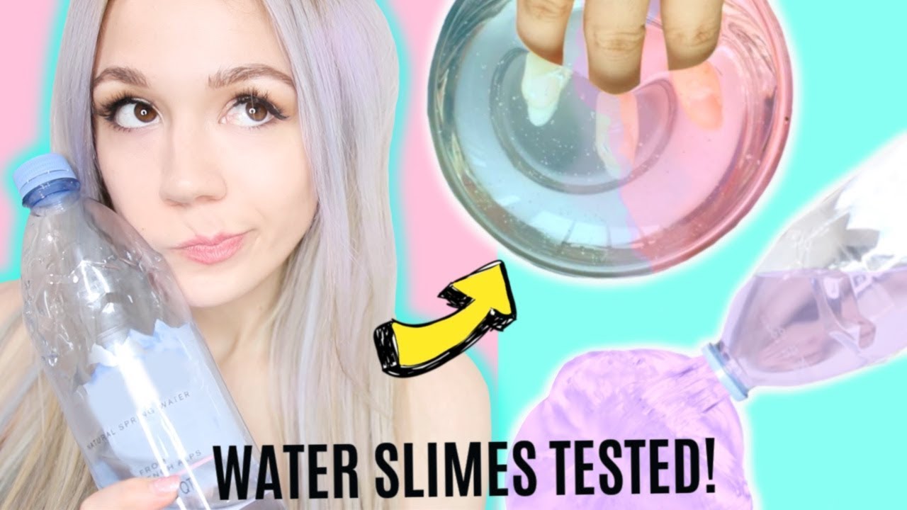 Testing Out THE BEST WATER SLIME DIYS! How To Make Water Slime 4 Ways ...