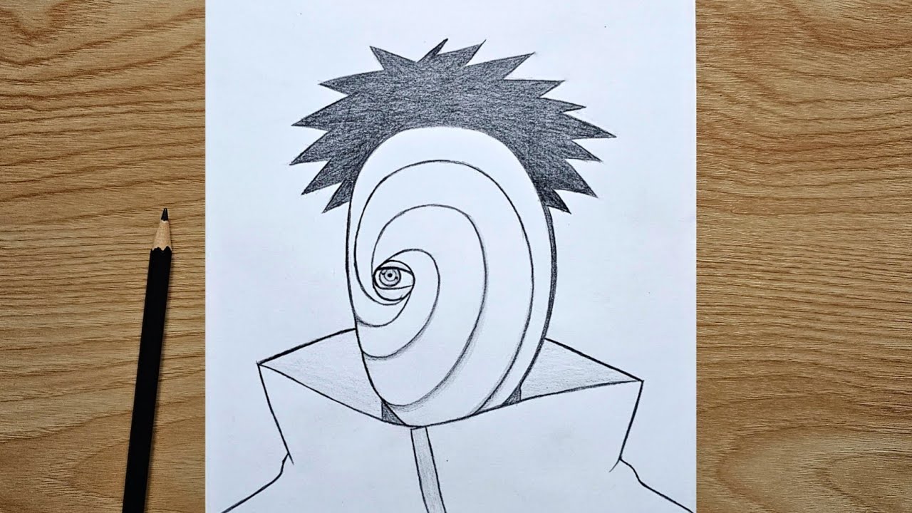 How to draw Obito | Obito Uchiha step by step | easy naruto anime ...