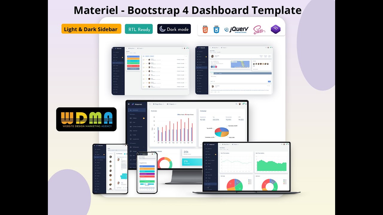 Streamline Your Workflow with Admin Dashboard UI Kit: Soft Material ...