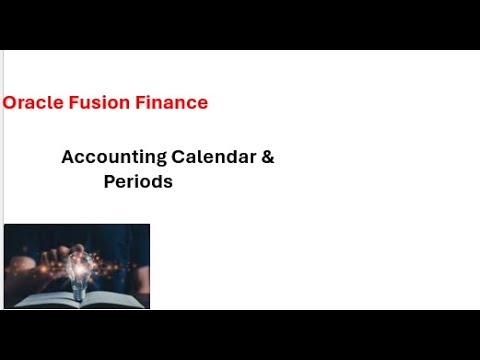 Oracle Calendar & Periods | Monthly Activity - YouTube