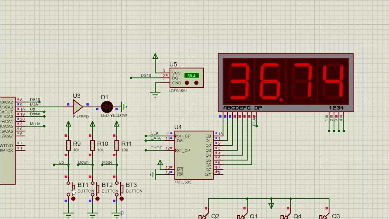 MSP430 | MSP430G2553 | Đọc nhiệt độ DS18B20 có hiện số lẻ sử dụng phương pháp quét LED - YouTube