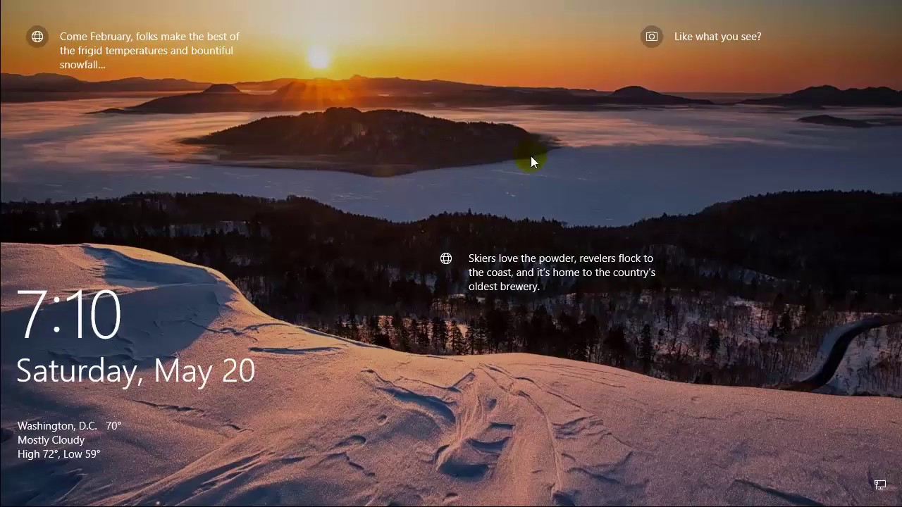 การปรับ Lock Screen Windows 10 - YouTube