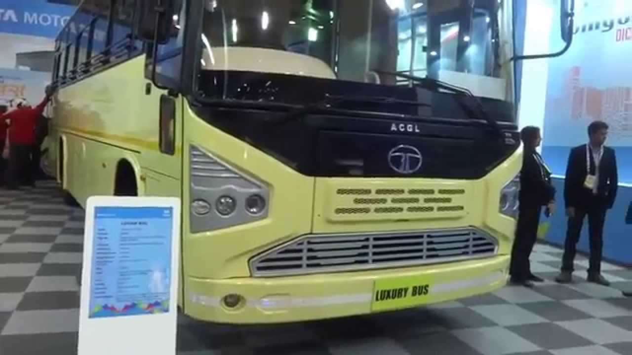 Tata Motors ACGL Luxury Bus at Bus & Special Vehicle Show - YouTube