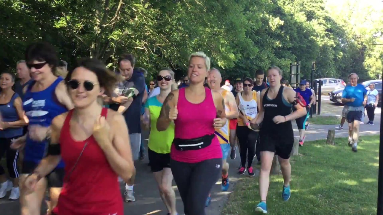 Charity 5K fun run and walk highlights - YouTube