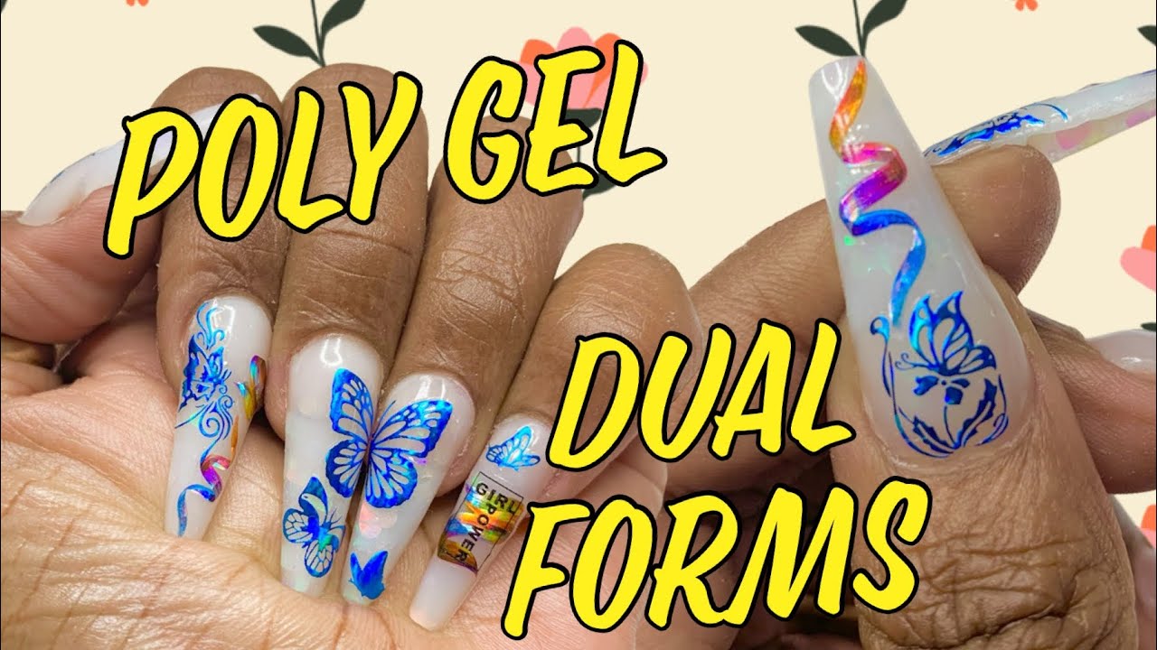 BEGINNER FRIENDLY POLY GEL DUAL FORMS - easy dual form application ...