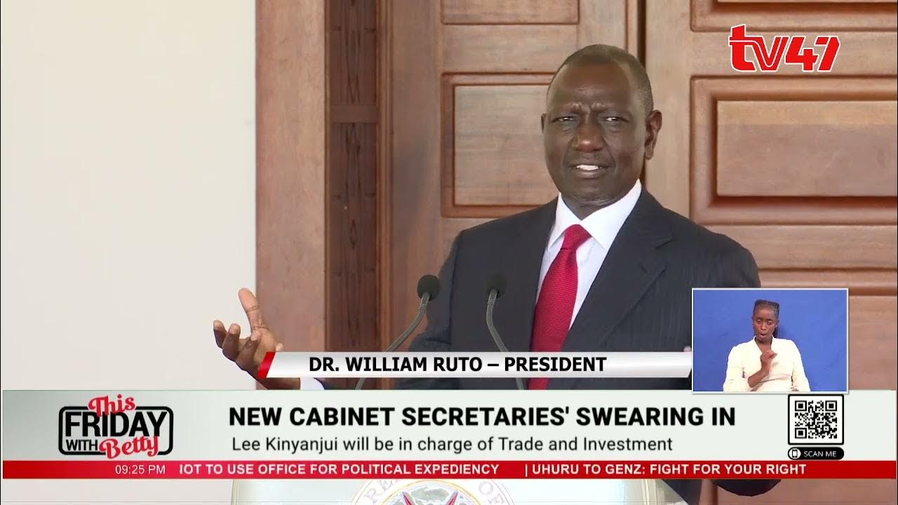 President Ruto has called on the newly appointed CSs to embrace ...