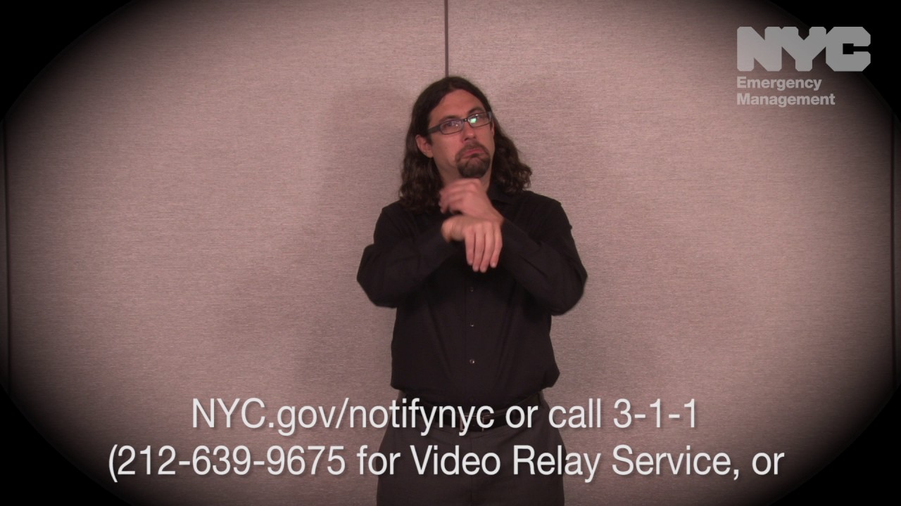 Notify NYC American Sign Language Message: Traffic Delays - YouTube