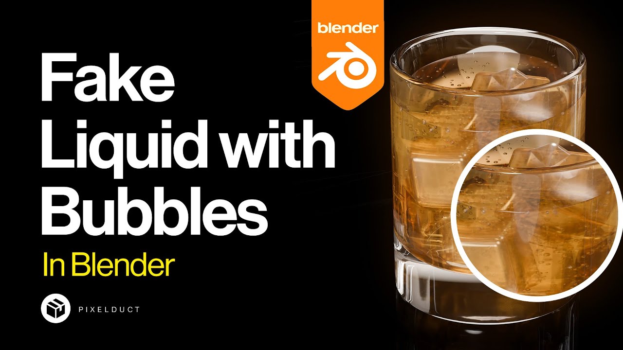 Fake Liquid Animation with bubbles - YouTube