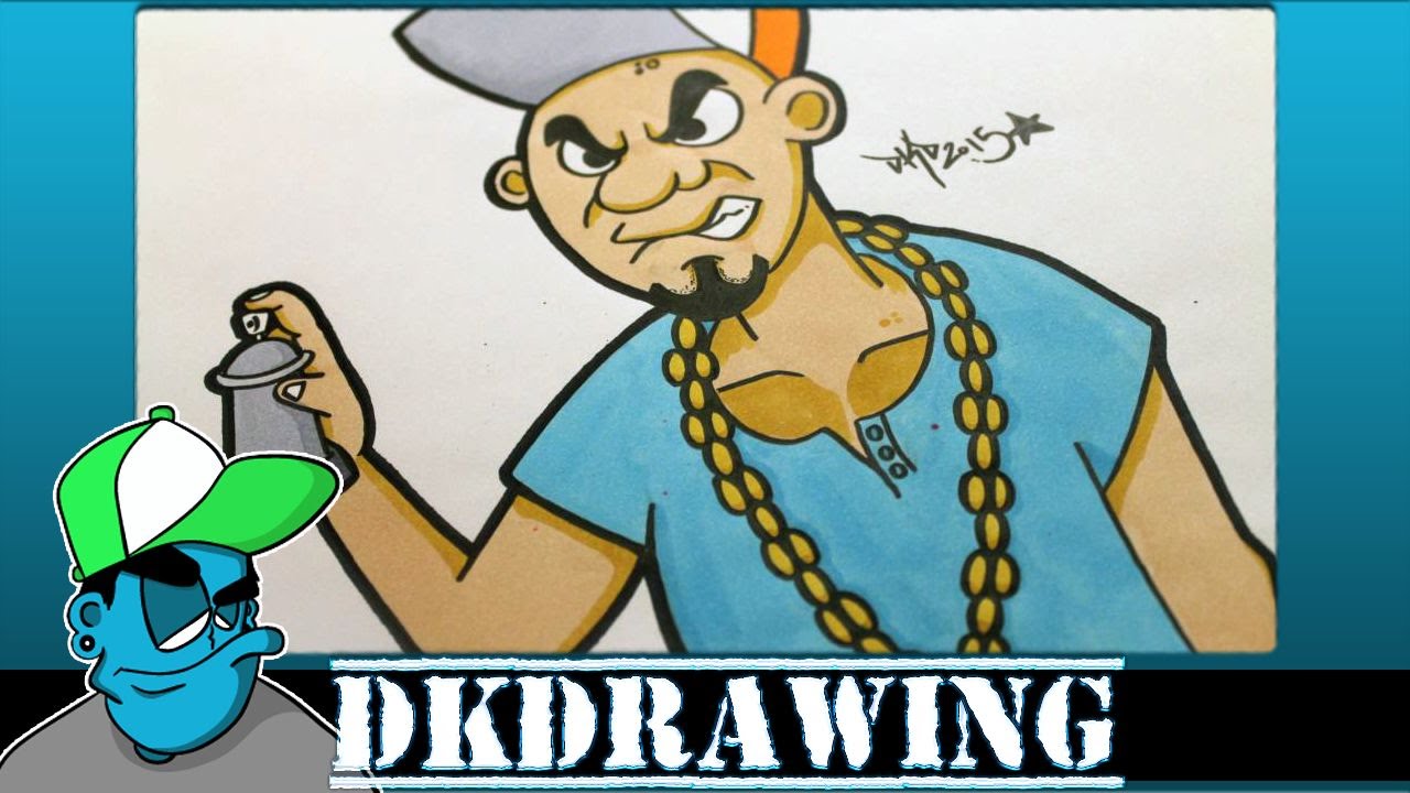 How to draw my new graffiti character Part 11 - YouTube