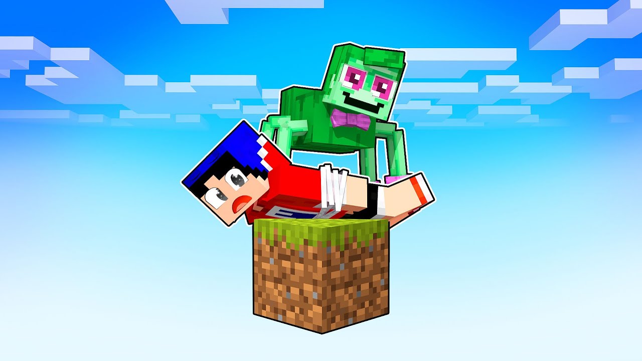 JOGANDO COM O BABY LONG LEGS em APENAS UM BLOCO no MINECRAFT! - YouTube