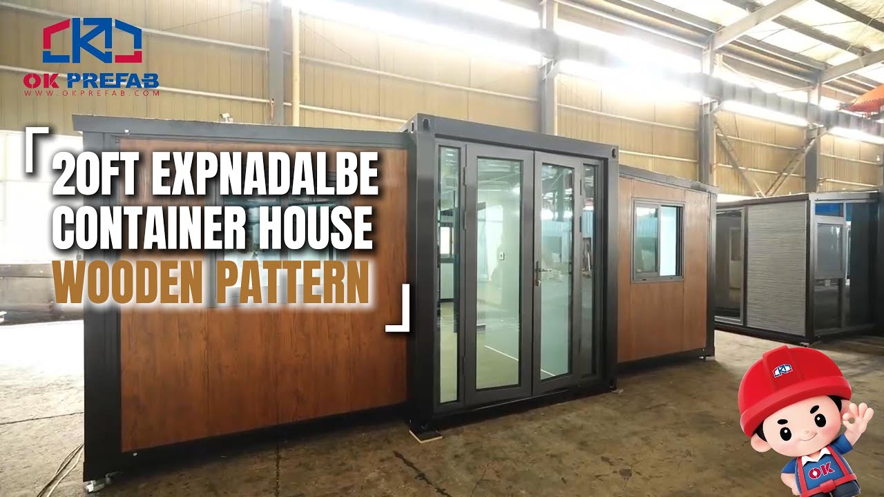 Custom Expandable Container House | Wood Grain Exterior - YouTube