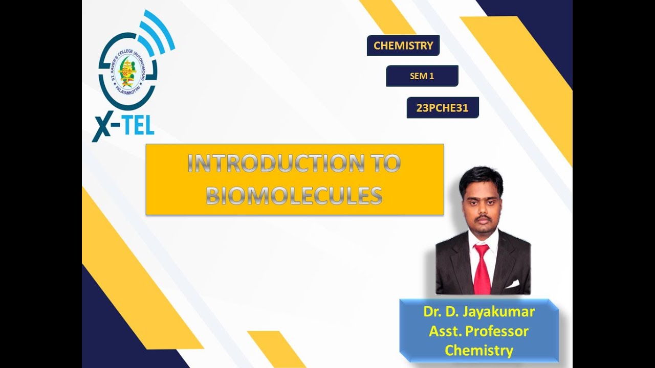 INTRODUCTION TO BIOMOLECULES - YouTube