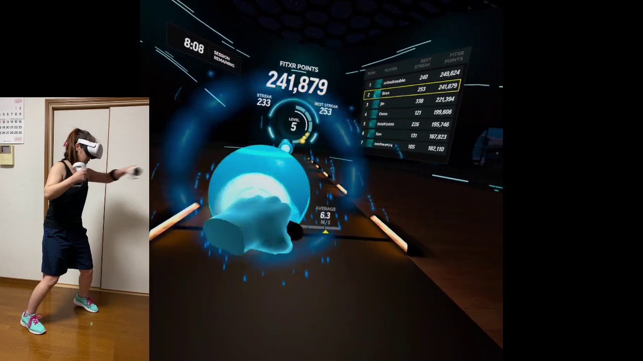 FitXR ROLLER SKATES 17min 2021/01/12/2 BoxVR Oculus Quest2 Quest - YouTube