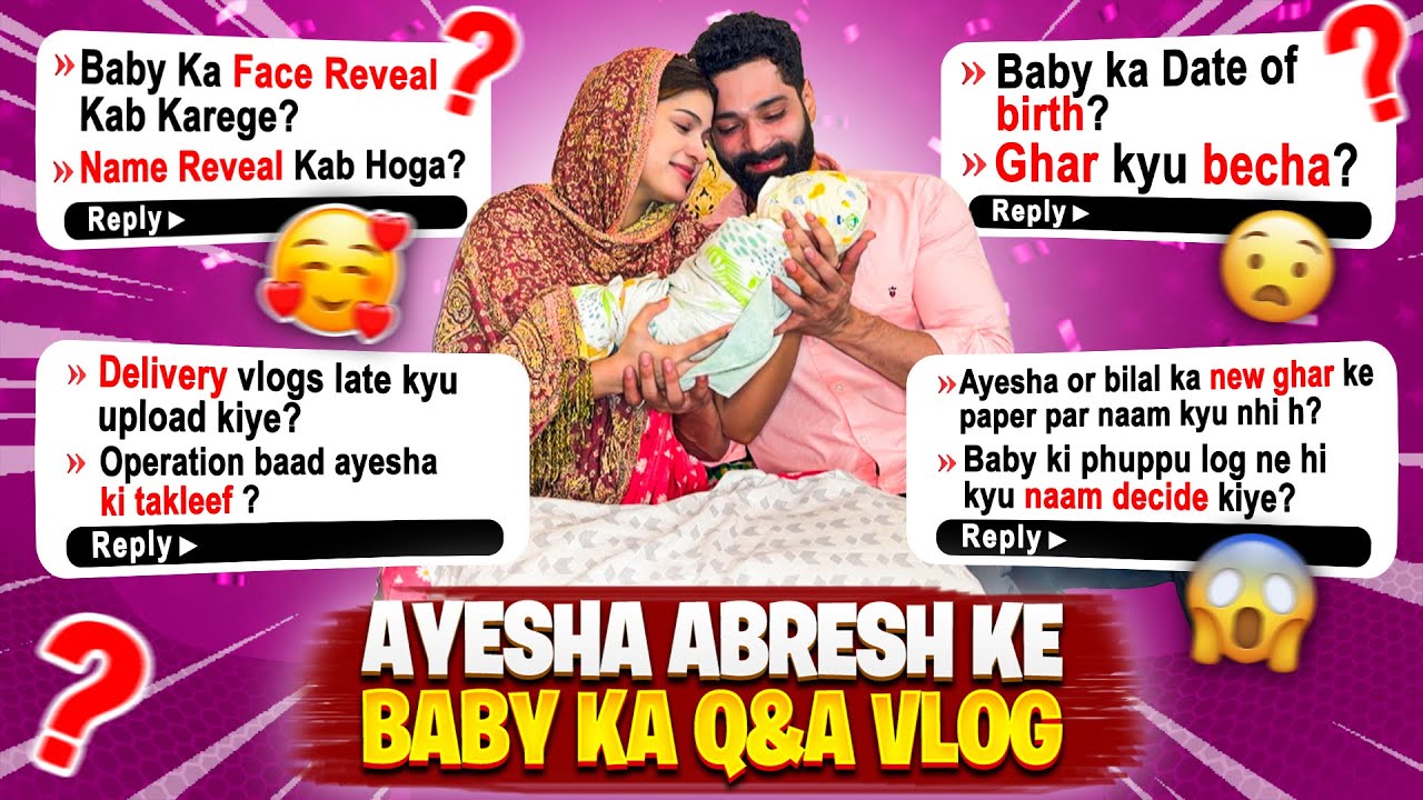 Ayesha Abresh Ke Baby Ka Q&A Vlog | Fokats | Abresh & Zeeshan - YouTube