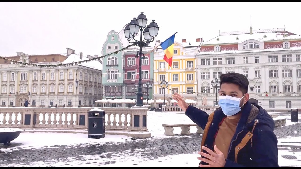 first Vlog from Romania | Church | Old Town | Snowfall 2021 in ...