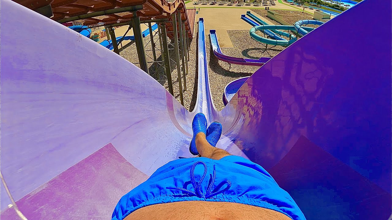 Free fall Water Slide at Aquapark Aquacolors Poreč - YouTube