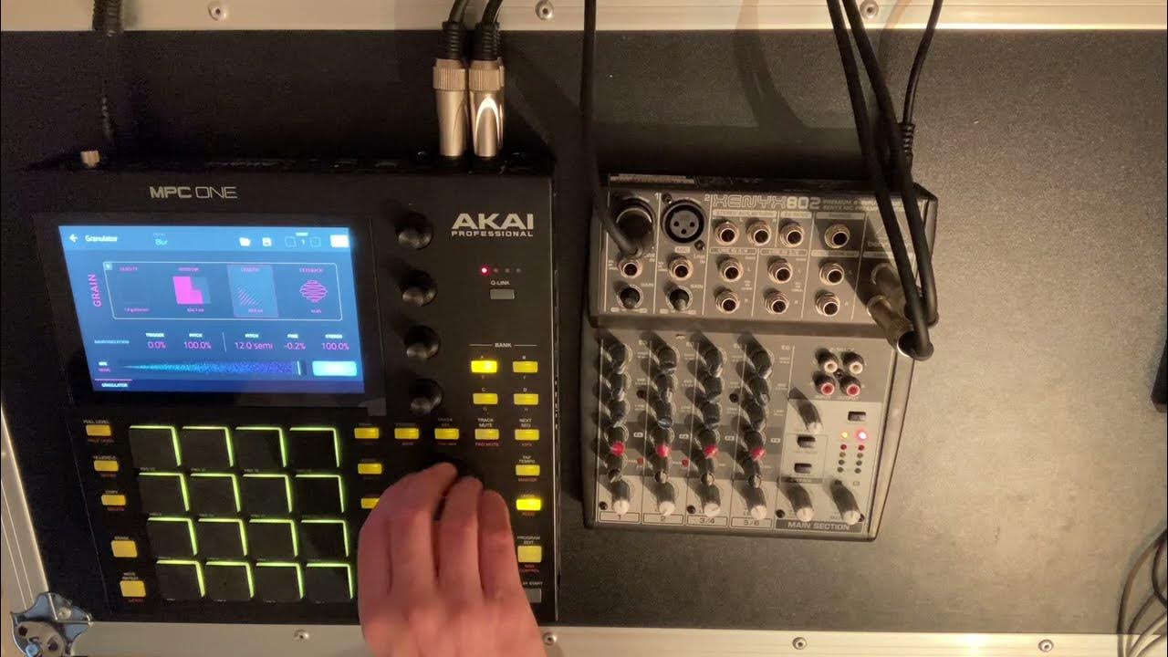 Akai MPC One 2.10 - Creating a randomised chord pattern with Granulator and Vocal Harmonizer ...