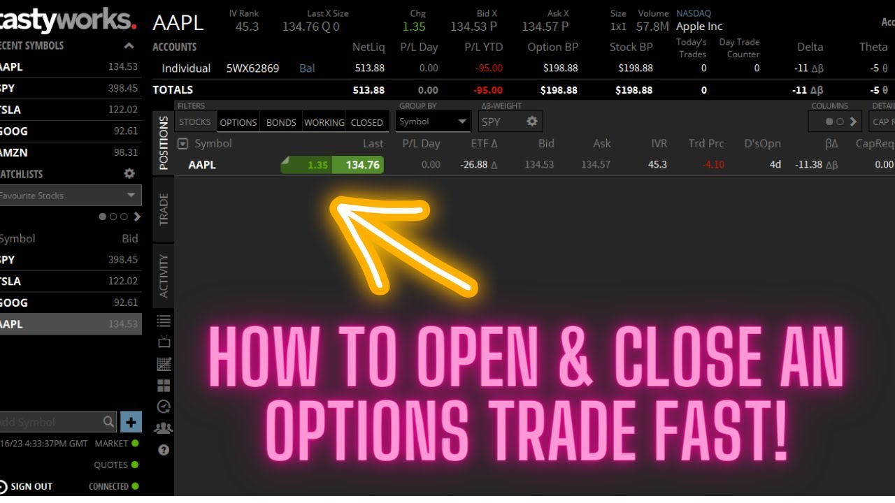 Options Trading For Beginners | How To Open & Close An Options Trade ...