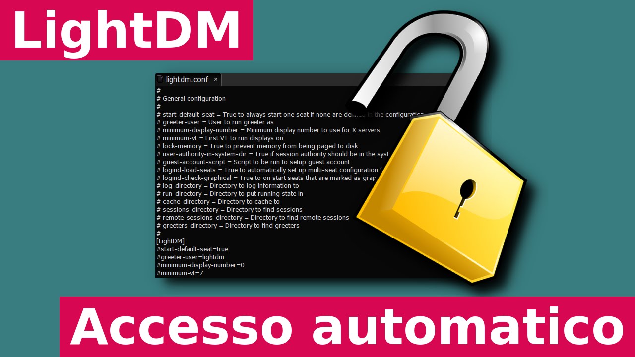 Accesso automatico su Debian con lightDM - YouTube
