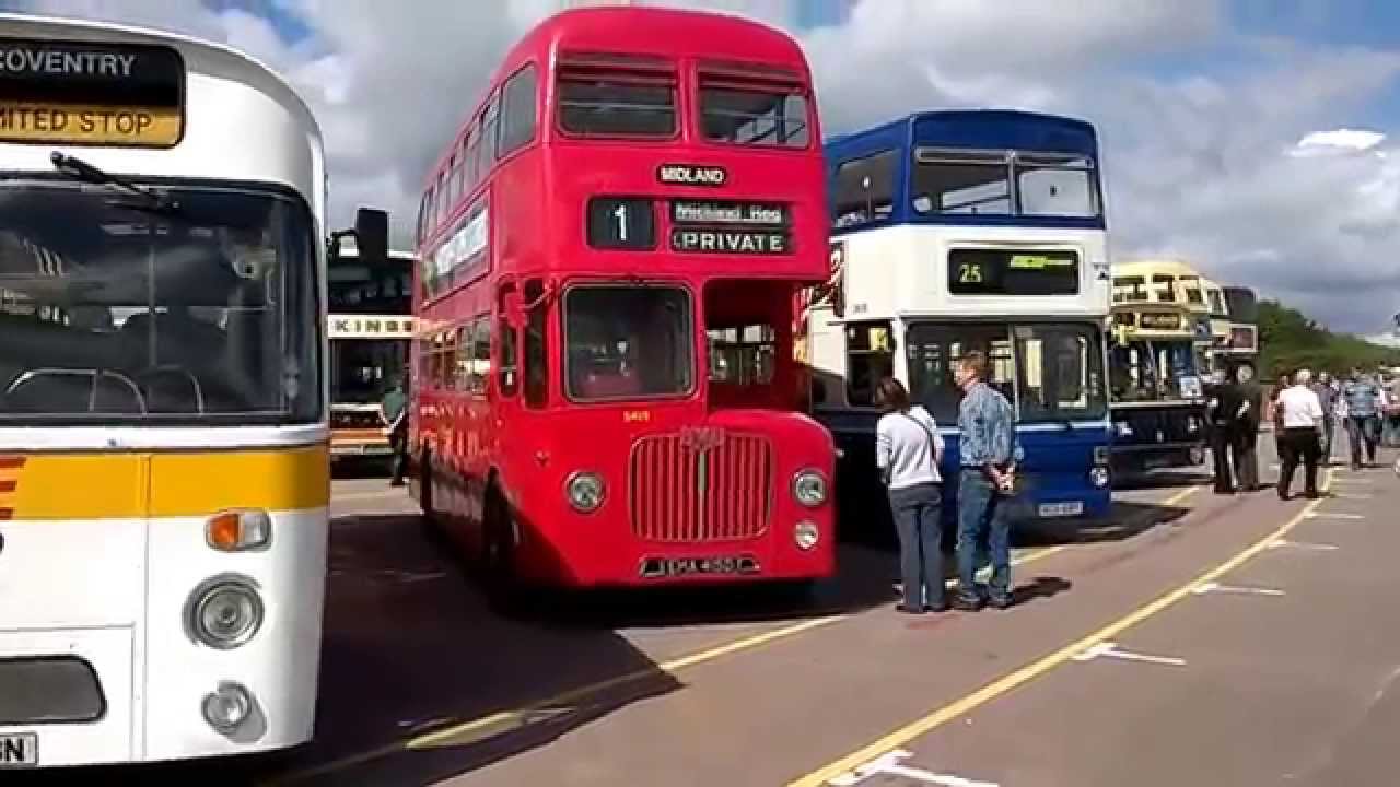 Gaydon ("Buses" magazine) gathering: 50 buses on display (1/4) - YouTube