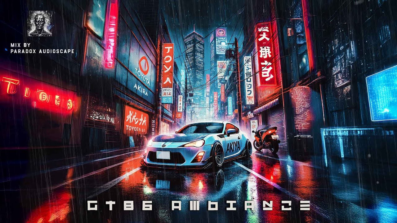 GT86 in Neon Tokyo Rain | Ambient Night Drive & JDM Vibes | BRZ Chill ...
